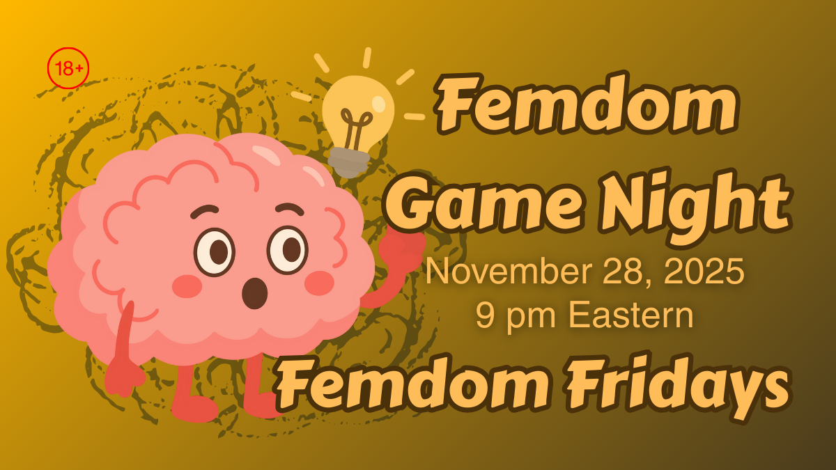 Femdom Game Night on Black Friday - Femdom Fridays